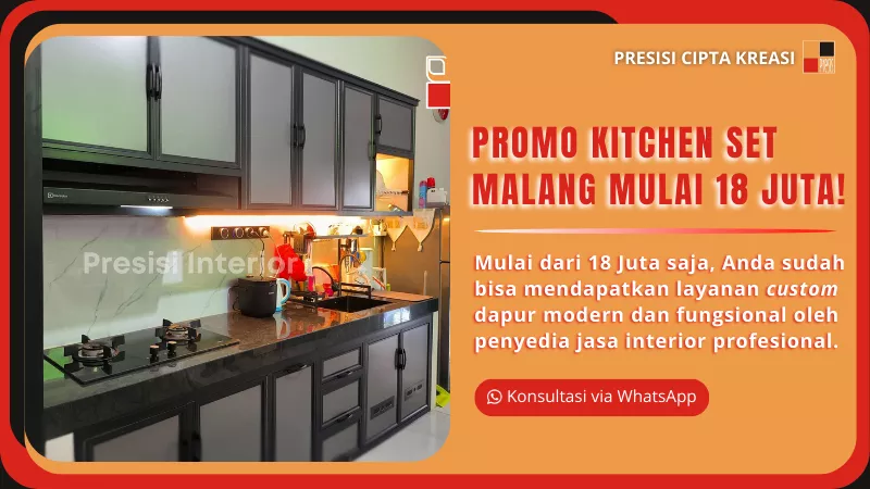 Promo Kitchen Set Malang Mulai 18 Juta | Promo Terbatas!!